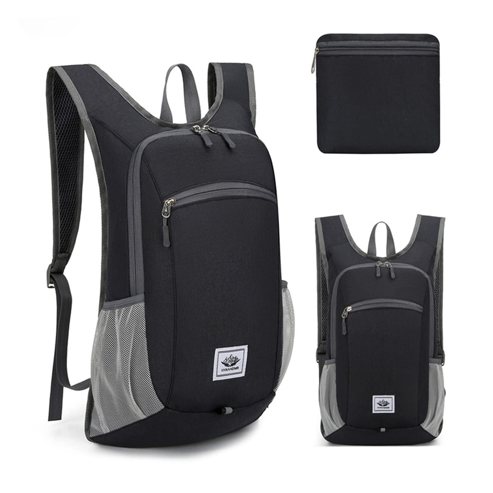 DOJUNS Hiking Backpack 12L Small Travel Backpack Lightweight Foldable ...