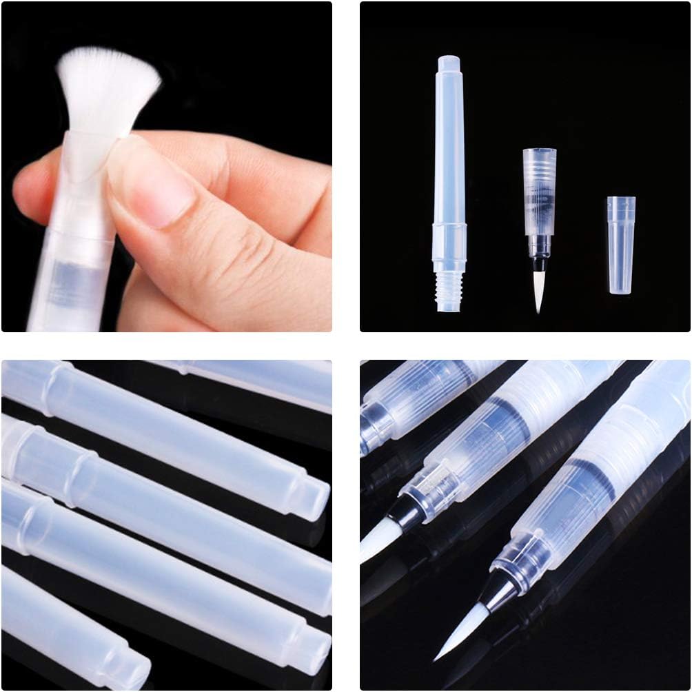 Water Brush, 6 Watercolour Pen Aqua Brushes Water Soluble Brush ...