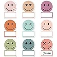 Amazon.com: Whaline 135Pcs Boho Smile Face Name Tag Stickers 9 Designs ...