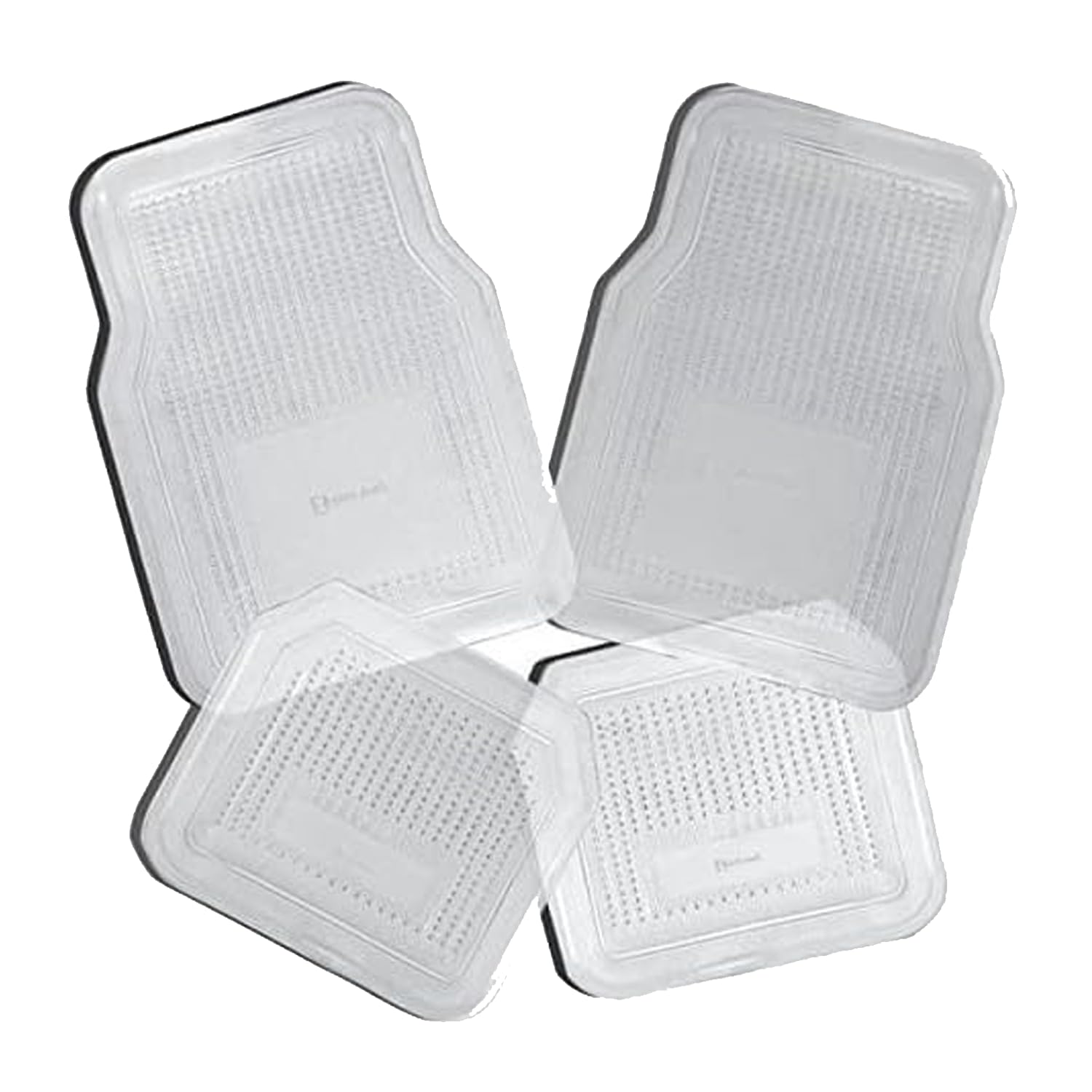 Zento Deals Car Floor Mat -Heavy Duty Weather Protection Mats (Clear ...