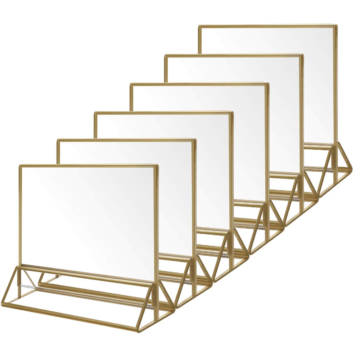 Restaurant Signs NIUBEE 12Pack 4 x 6 Clear Acrylic Sign Holder with ...