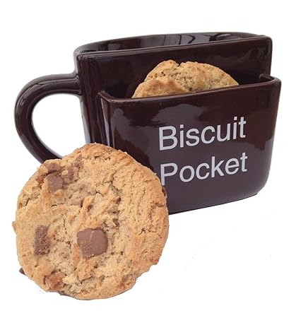 Biscuit Pocket Mug Large Brown: Amazon.co.uk: Kitchen & Home