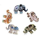 Amazon.com: Soleebee 5pcs DIY 5D Full Drill Diamond Painting Key Chain ...