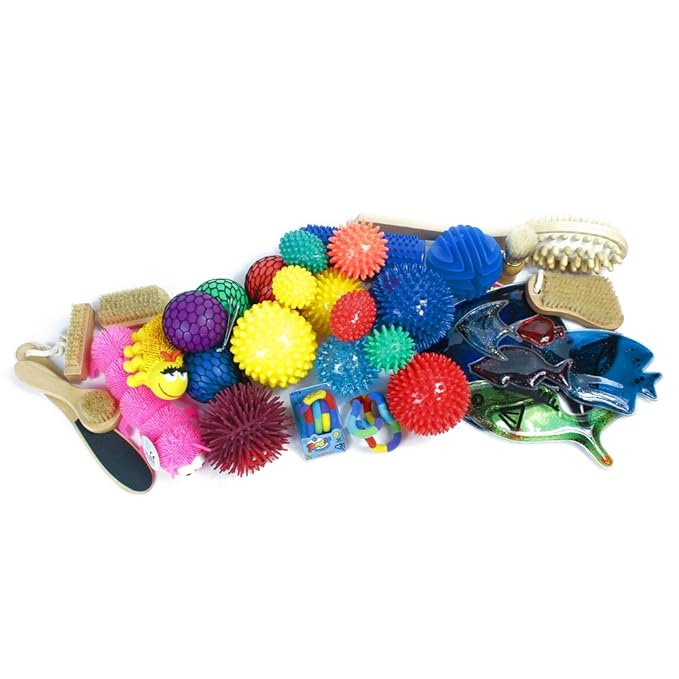 NRS Healthcare Tactile Sensory Stimulation Resources Bag, Full of Items ...