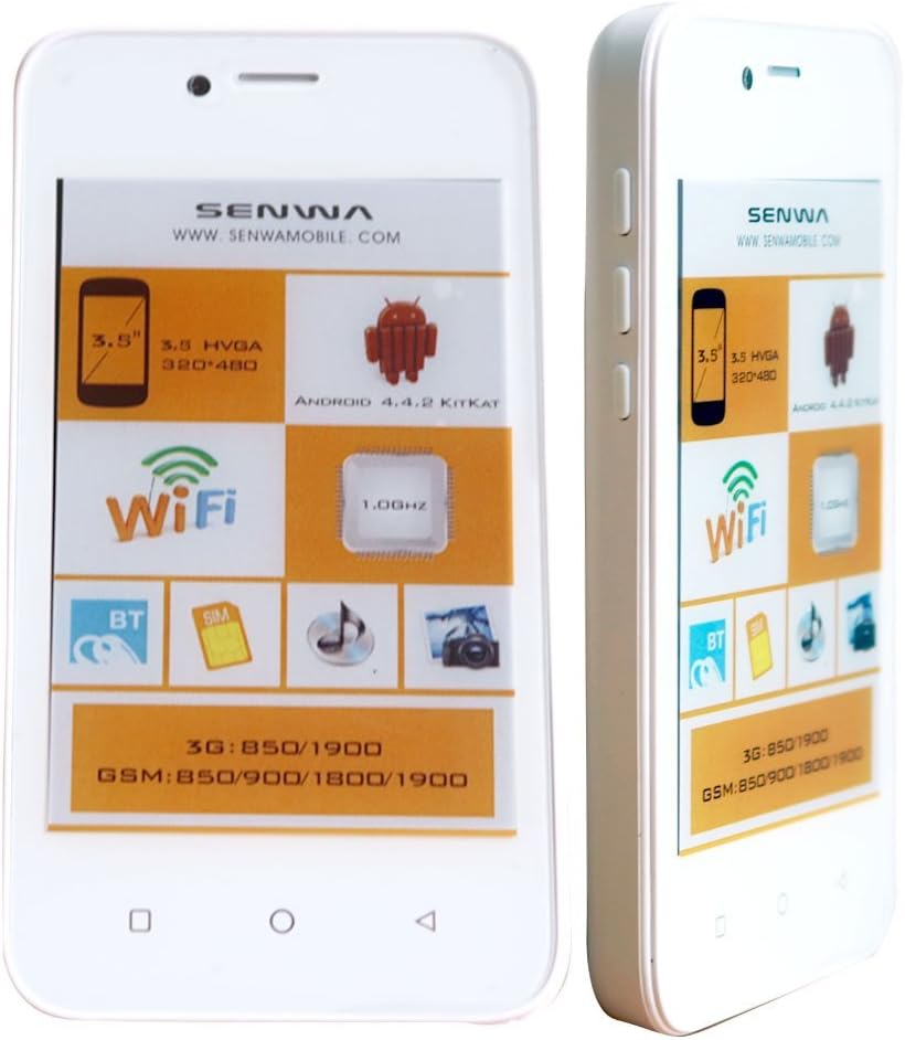Senwa ASENS605BCO Smartphone, Pantalla de 3.5", Bluetooth 4.0, Cámara 2 ...