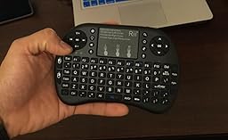 Amazon.com: Rii i8+ 2.4GHz Mini Wireless Keyboard with Touchpad Mouse ...