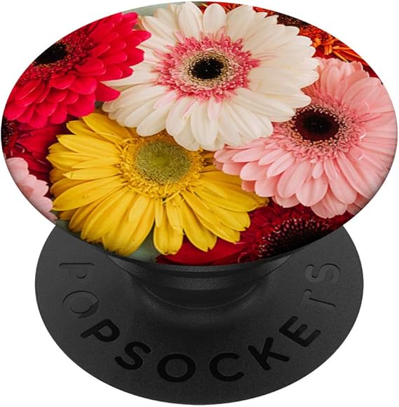 Amazon.com: Colorful Flowers PopSockets Grip and Stand for Phones and ...