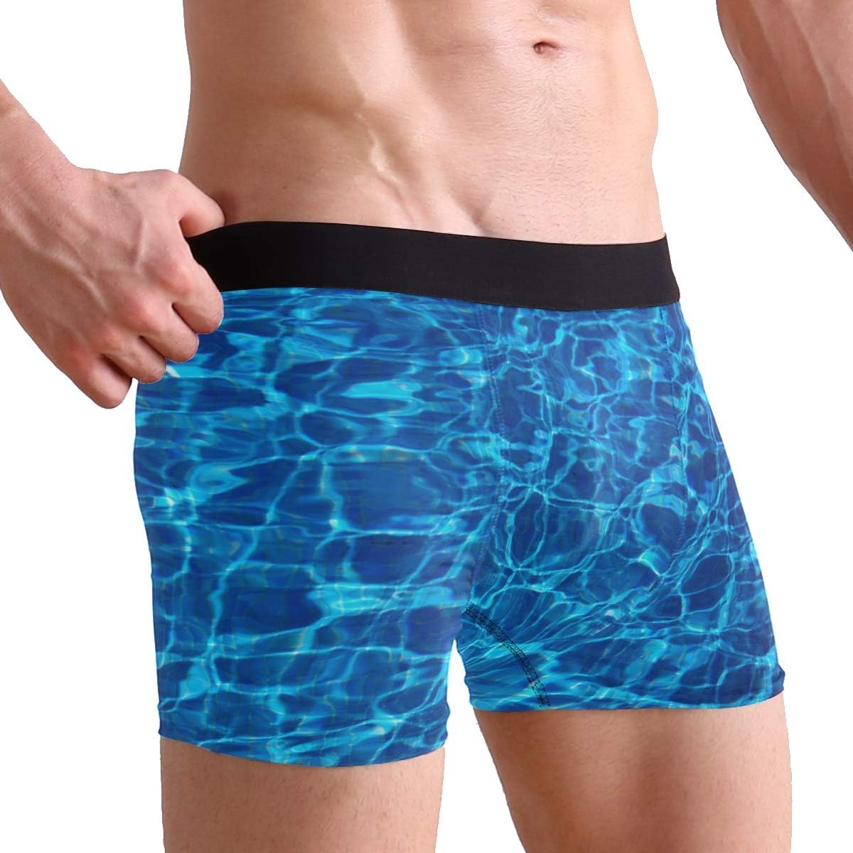 FAJRO Herren Boxershorts, transparent, Blau: Amazon.de: Bekleidung