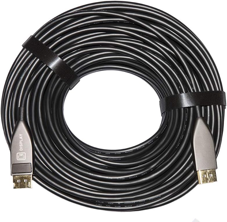 FIBER OPTIC CABLE AOC DISPLAYPORT 1.4, HDCP, 3D, 32.4G 8K@60HZ HYBRID ...