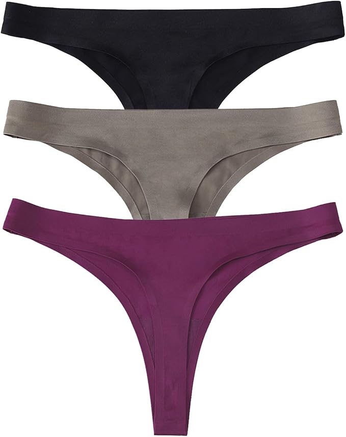 iLoveSIA Plus Size Thongs Sexy Underwear Seamless Panties for Women 3 ...