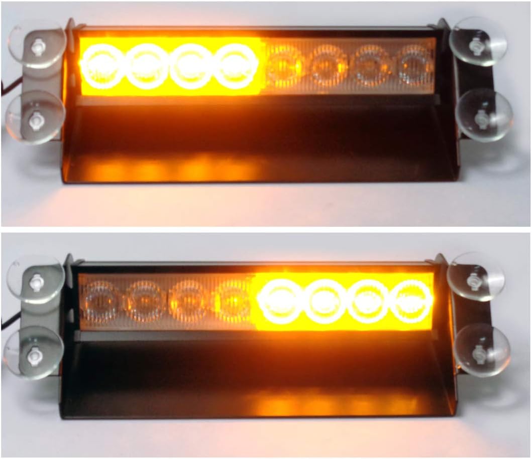 Universal Amber LED Emergency Flashing Warning Recovery Light Beacon ...