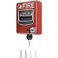 Amazon.com : QWORK Wired Emergency Fire Alarm Station, 12 / 24V DC ...