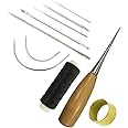 Amazon.com: 7 Pieces Curved Upholstery Hand Sewing Needles Sewing ...
