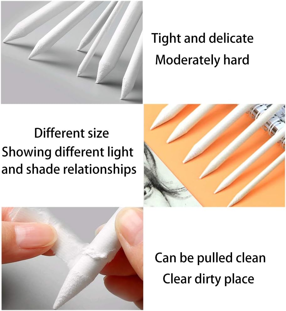 HO2NLE 25 Pcs Artist Blending Tools Pastel Tools for Art Blenders Set ...