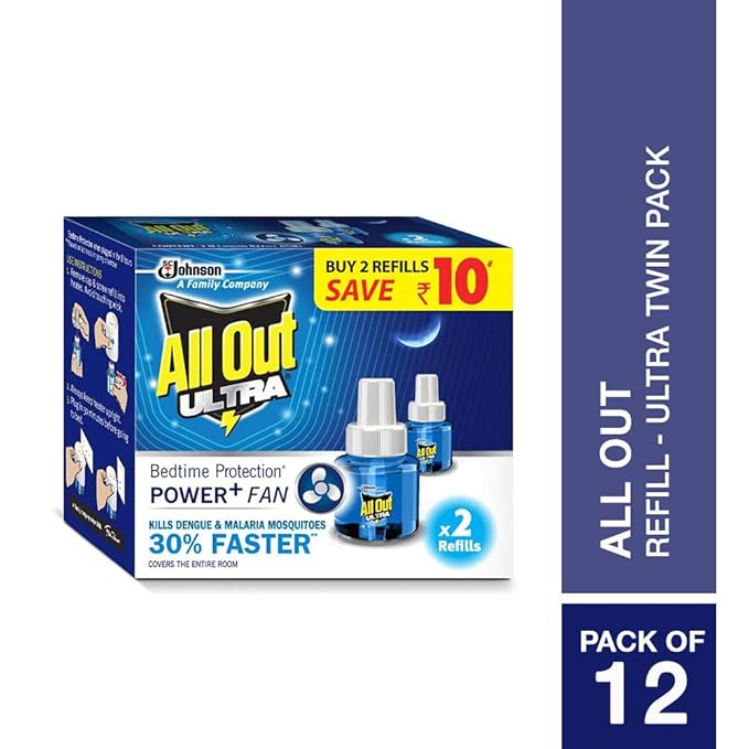 Buy All Out Refill - Ultra Twin Pack of 12 Online at Low Prices in ...