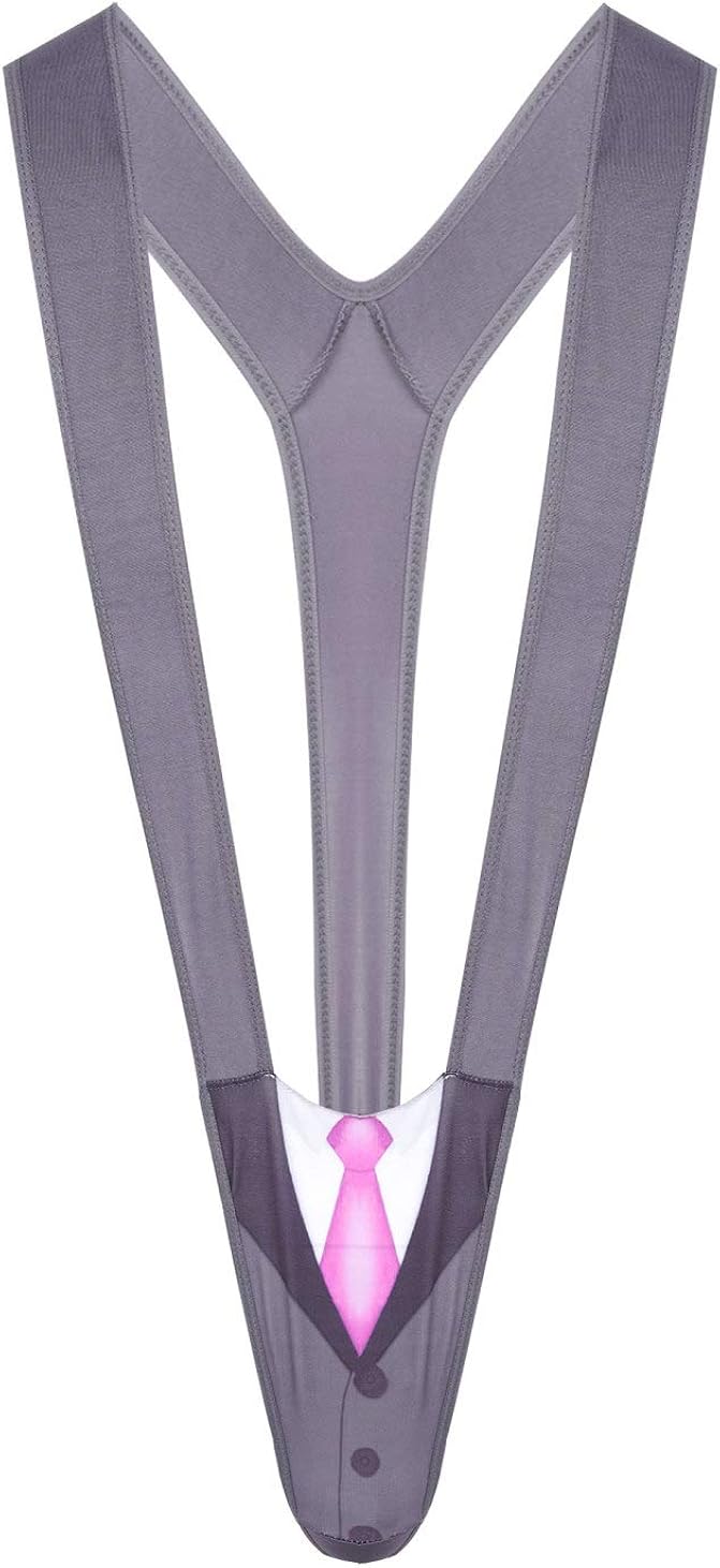 Amazon.com: dPois Mens Lingerie Slingshot Suspender Underwear One-Piece ...