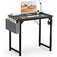 Amazon.com: SMUG Computer Desk 32 Inch Home Office Writing Wood Storage ...