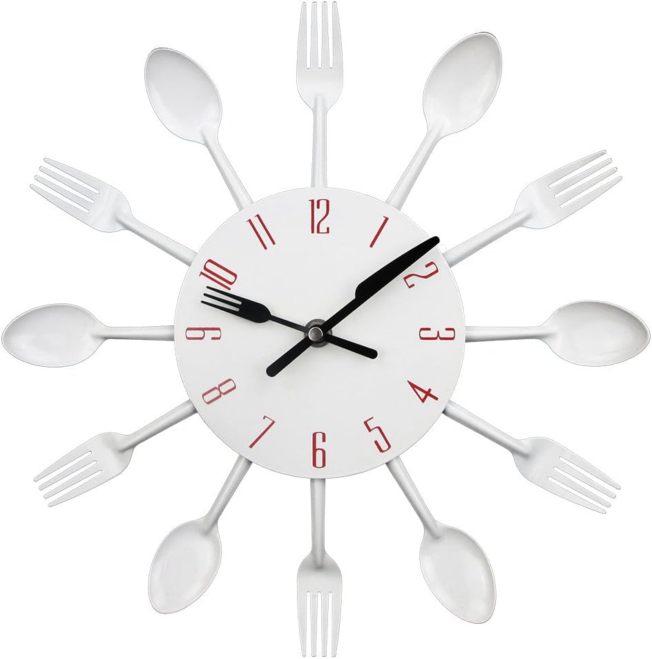 Amazon.com: Timelike Kitchen Wall Clock, 3D Removable Modern Creative ...