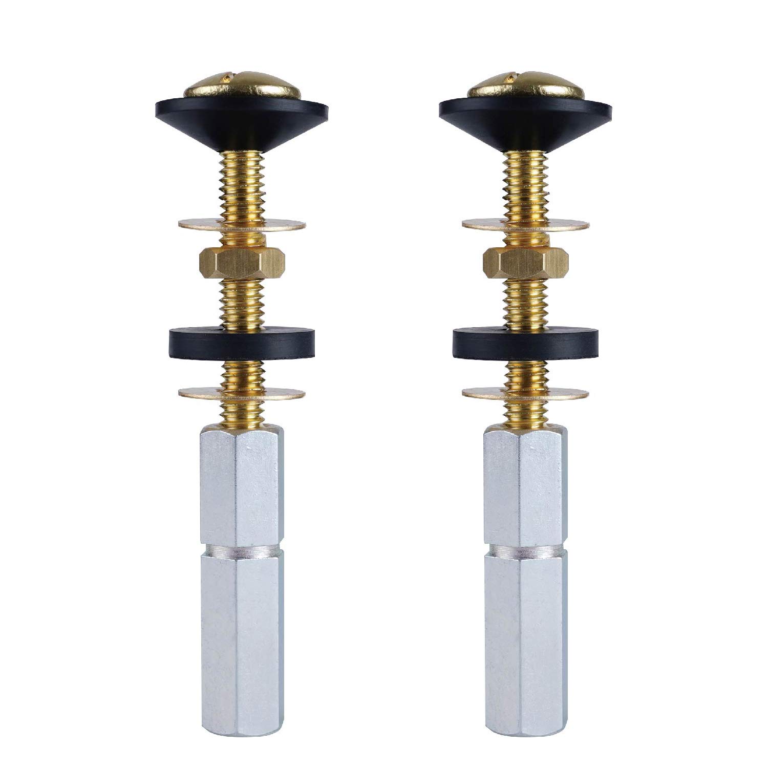 Hibbent 2 Pack Toilet Tank to Bowl Bolt Kits, Heavy Duty Bolts Toilet ...