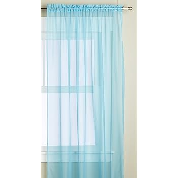 Amazon.com: Editex Home Textiles Monique Sheer Window Panel, 55 by 84 ...