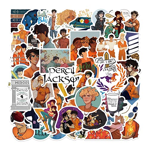 50 Pcs Movie Percy Jackson Stickers for Water Bottle Waterproof Vinyl ...
