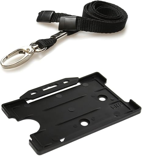 ID Card It 1 ID Card Holder and Lanyard Neck Strap with Metal Clip ...