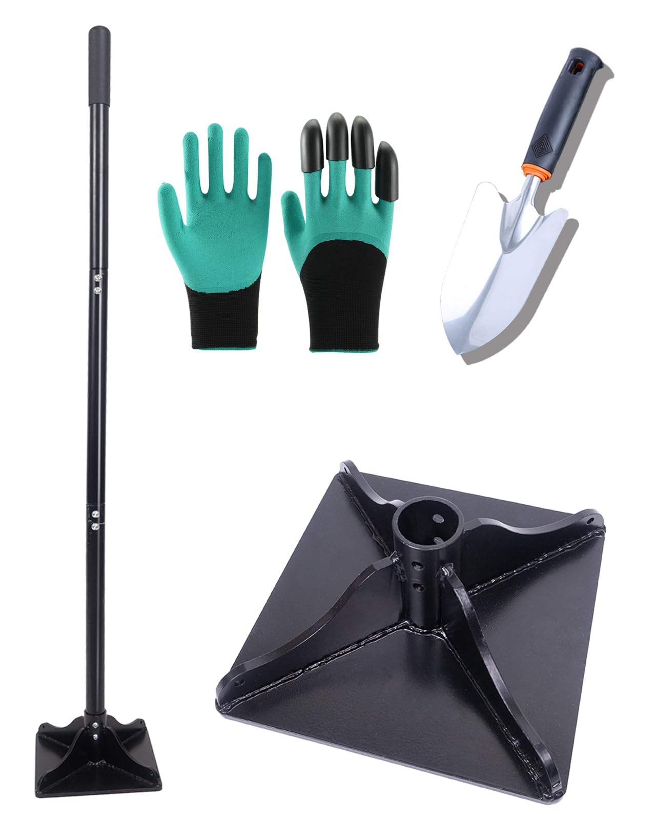 Heavy Duty Steel Tamper Tool Kit, 8" x 8" Hand Ground Tamper Tool, 48 ...