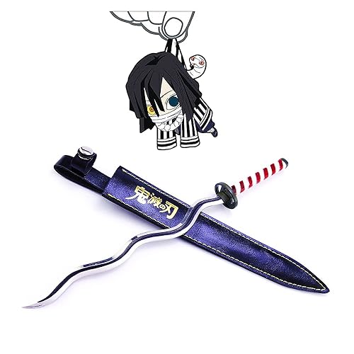 Iguro Obanai Samurai Sword Weapon Alloy Model Ornaments Demon Slayer ...