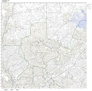 Alpharetta, GA ZIP Code Map Laminated : Amazon.ca: Office Products