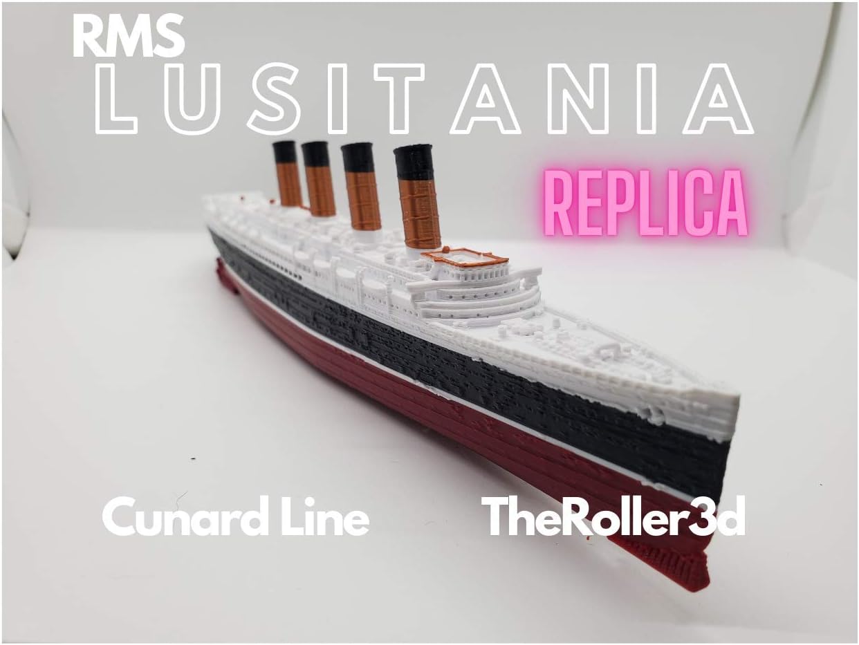 Amazon.com: RMS LUSITANIA Model - Highly Detailed Replica Historically ...