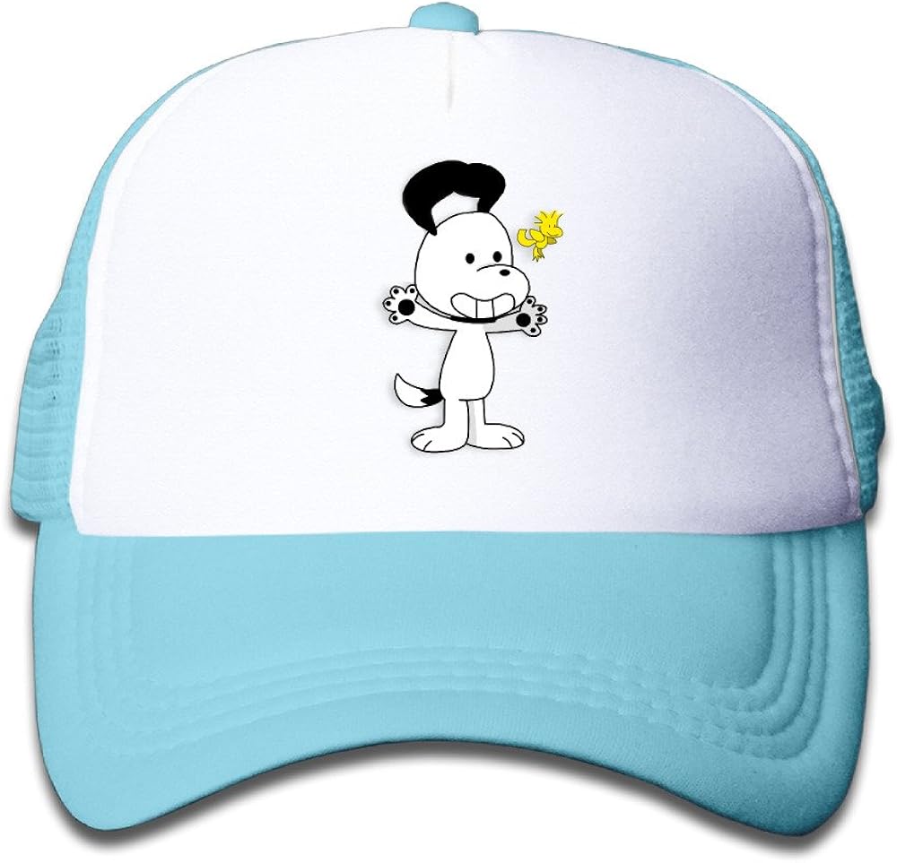 Kids Mesh Adjustable Snoopy Little Friend Woodstock Cartoon Caps Winter ...