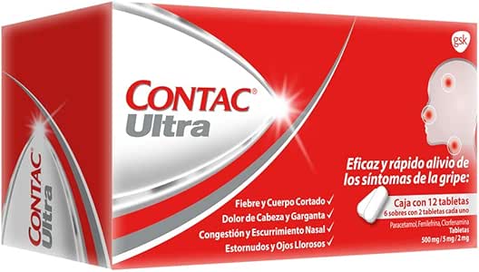 Contac Ultra Tabletas, 50 Piezas: Amazon.com.mx: Salud, Belleza y ...