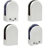 Satin Brushed Stainless Steel 316 Glass Clamp - Glazing Mounting ...