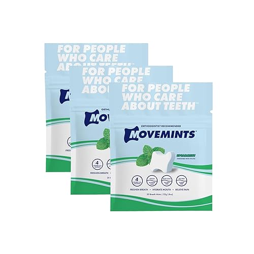 MOVEMINTS Clear Aligner Mints - Patented Aligner Seating Mints - Edible ...