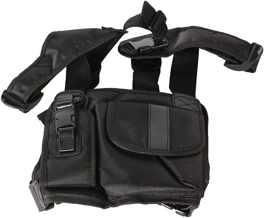 Radio Chest Harness Chest Front Pack Pouch Holster Vest: Amazon.co.uk ...