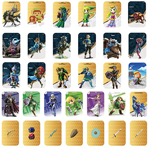 32pcs NFC Mini Cards Compatible with The Legend of Zelda Breath of The ...