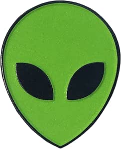 Amazon.com: Alien Head Glow In The Dark Face Area 51 Enamel Lapel Pin ...
