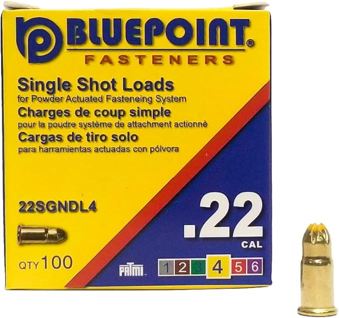 BLUEPOINT .22 Cal YELLOW Neck Down Single Shot Powder Load for Powder ...