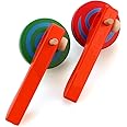 Amazon.com: GoodPlay 2PCS Wooden Spinning Top Gyroscope peg-top with ...