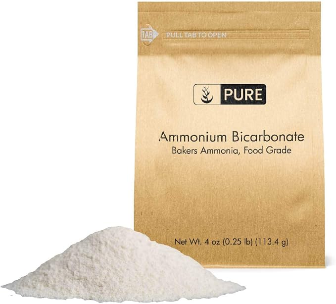 Amazon.com: Pure Ammonium Bicarbonate (4 oz.), Traditional Leavening ...