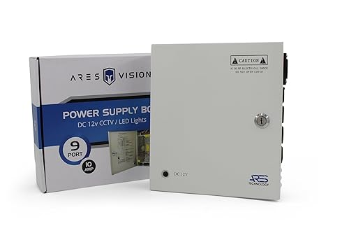 Ares Vision 9 Channel/Port 10 AMPS, 12V DC Power Supply Box ...