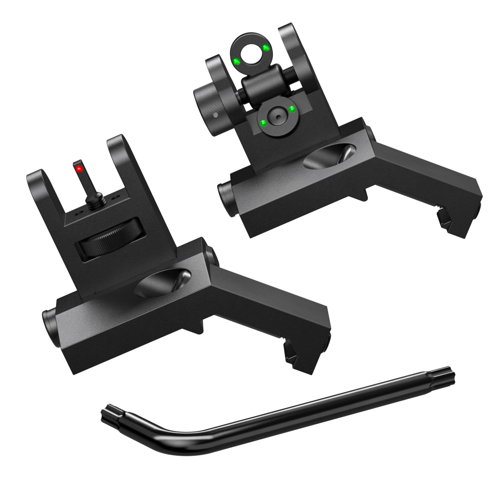 Feyachi 45 Degree Offset Iron Sights Flip Up BUIS Rapid Transition ...