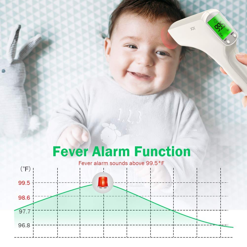 Touchless Professional Temperature Device Digital Forehead Temporal ...