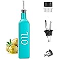 Amazon.com: DIMBRAH Olive Oil Dispenser Teal, Farmhouse Oil Dispenser ...