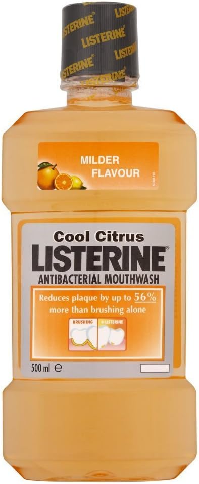 Listerine Antiseptic Citrus Mouthwash, 500 ml, Pack of 6: Amazon.co.uk ...