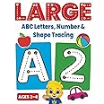 Large ABC Letters, Number & Shape Tracing: Jumbo Tracing Book For ...