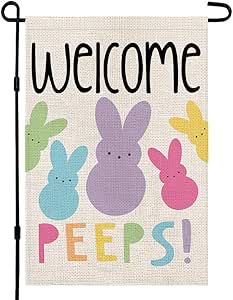 Amazon.com : Welcome Easter Garden Flag Double Sided Vertical 12×18 ...