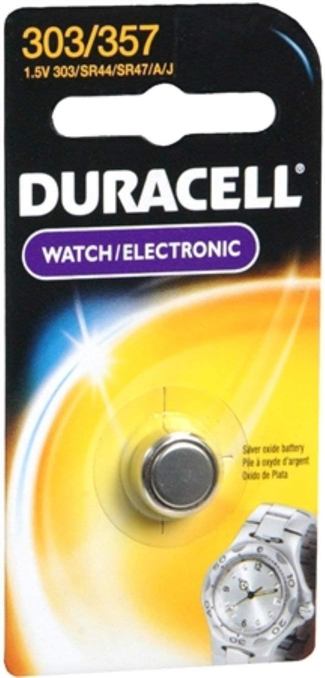 Amazon.com: Duracell Silver Oxide Battery 1.5 Volt 303/357/76, 1 Each ...
