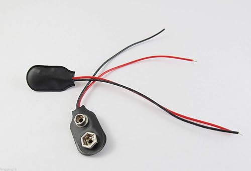 Connector and Terminal 10x I Type Snap on 9V 9 Volt Battery Clip Buckle ...