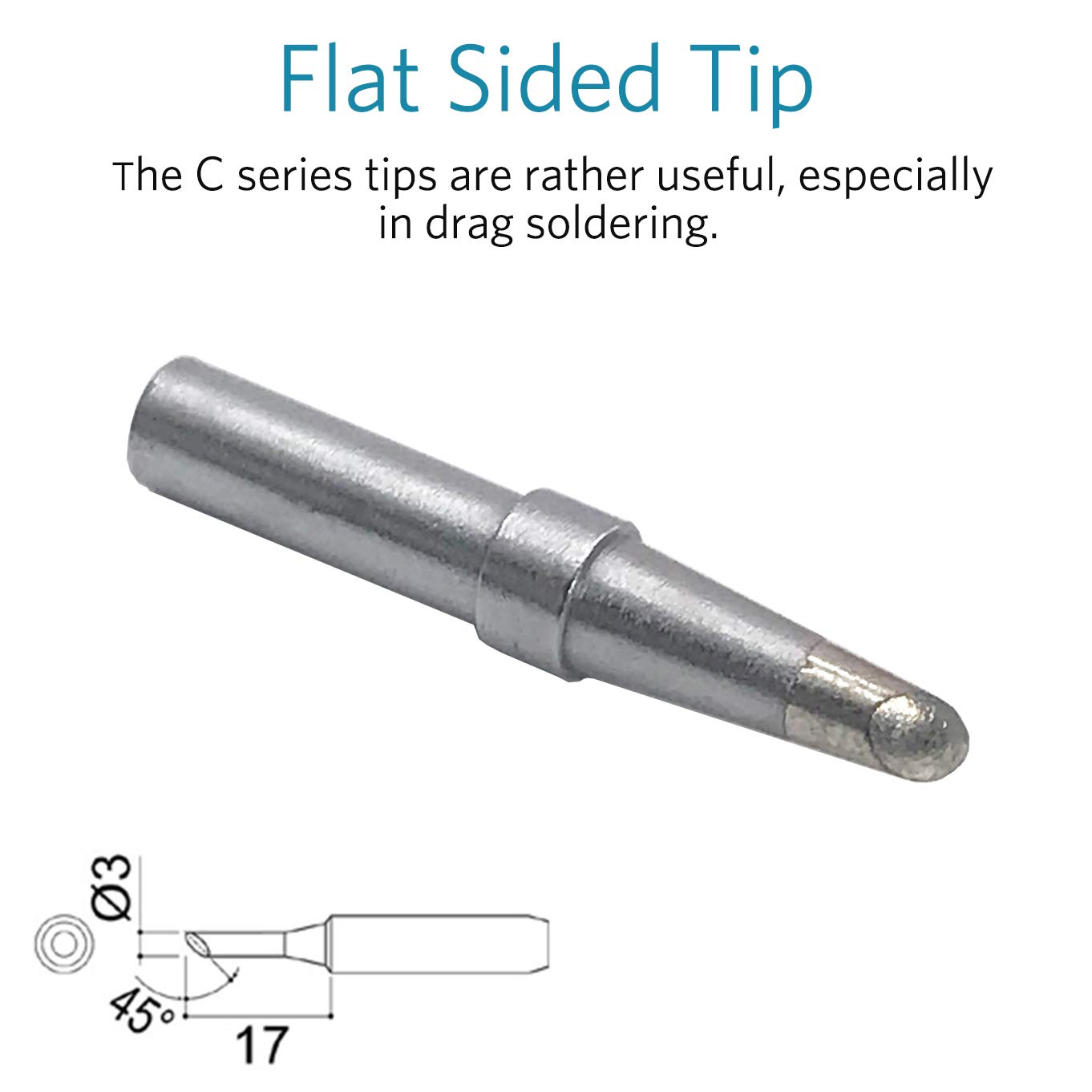 Set of 5 Shapes GeToo ET Series Soldering Tip for Weller WES51,WE1010 ...
